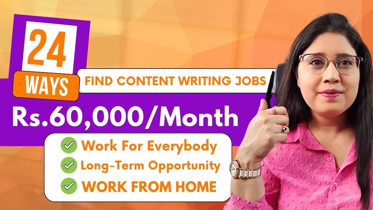 24 Ways To Get Content Writing Jobs Worth Rs.60,000 In 2024 - YouTube