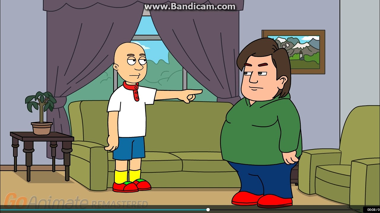 Classic Caillou Turns His Dad Fat/Grounded - YouTube