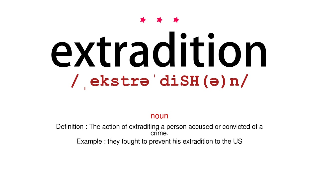 How to pronounce extradition - Vocab Today - YouTube