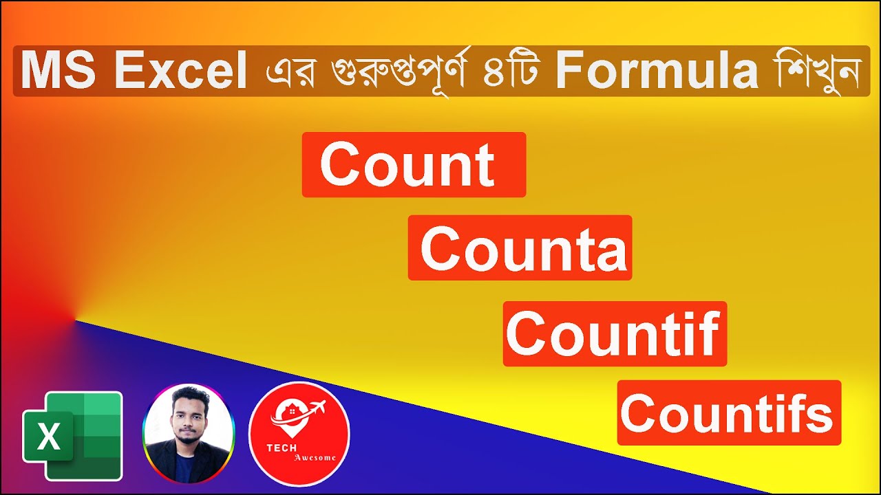 How to use Count, Counta, CountIF and CountIFS Formula in Excel | Tech ...