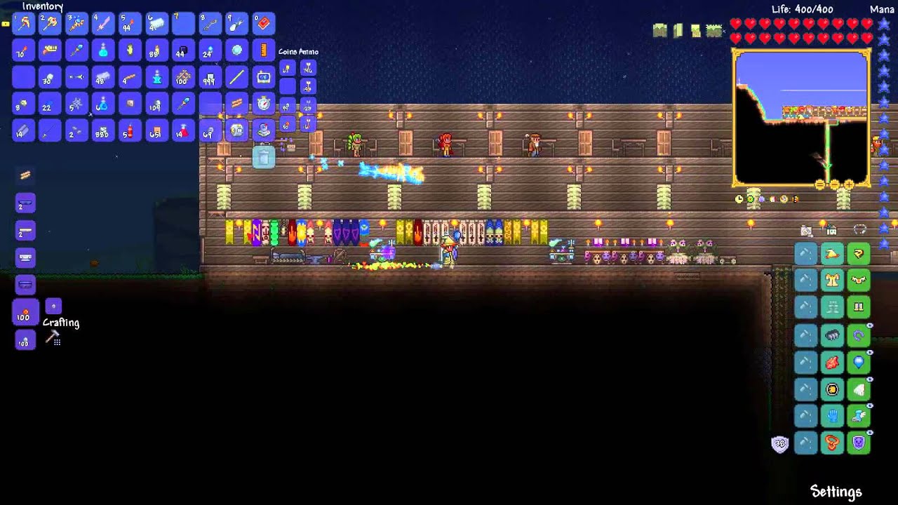 Terraria Main World Builds 1 - YouTube