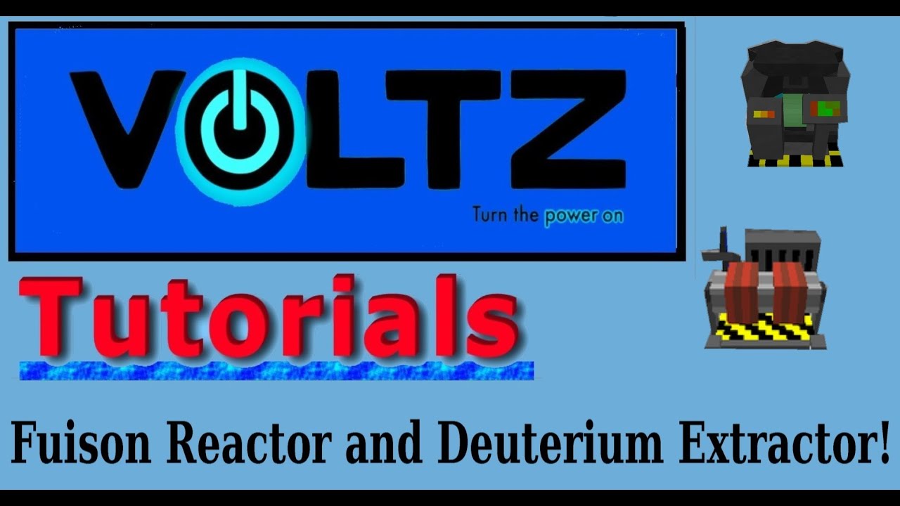 Updated Fusion Reactor and Deuterium Extractors (Atomic Science) Voltz Tutorial - YouTube