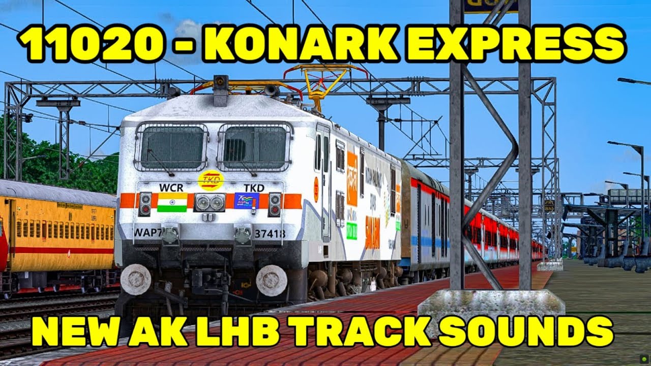 11020 - KONARK EXPRESS TRAIN JOURNEY|RAILWORKS GAMEPLAY||TRAIN ...