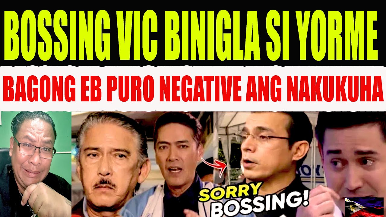 VIC SOTTO GULAT SI YORME NEW EAT BULAGA PURO NEGATIVE ANG NAKUKUHA ...