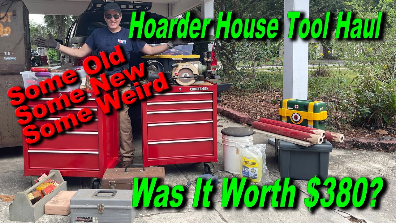 Huge Hoarder House Tool Haul - Was It Worth $380? - YouTube