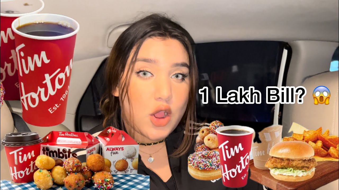 Ordered Entire Tim Hortons Menu in Pakistan 😍 Kitna bill bana? - YouTube
