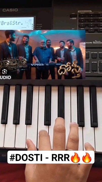 rrr- dosti song🔥🔥 Easy Piano Notes || RRR dosti song piano tutorial ...