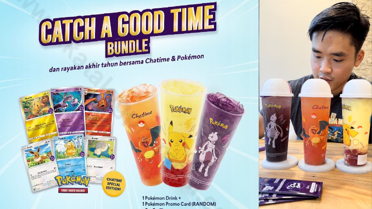 Pokémon / Chatime Limited Drinks & PROMO CARDS! - YouTube