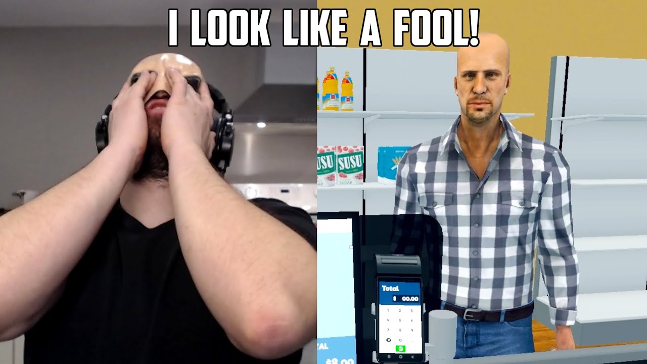 I LOOK LIKE A FOOL! - Supermarket Simulator pt.1 - YouTube