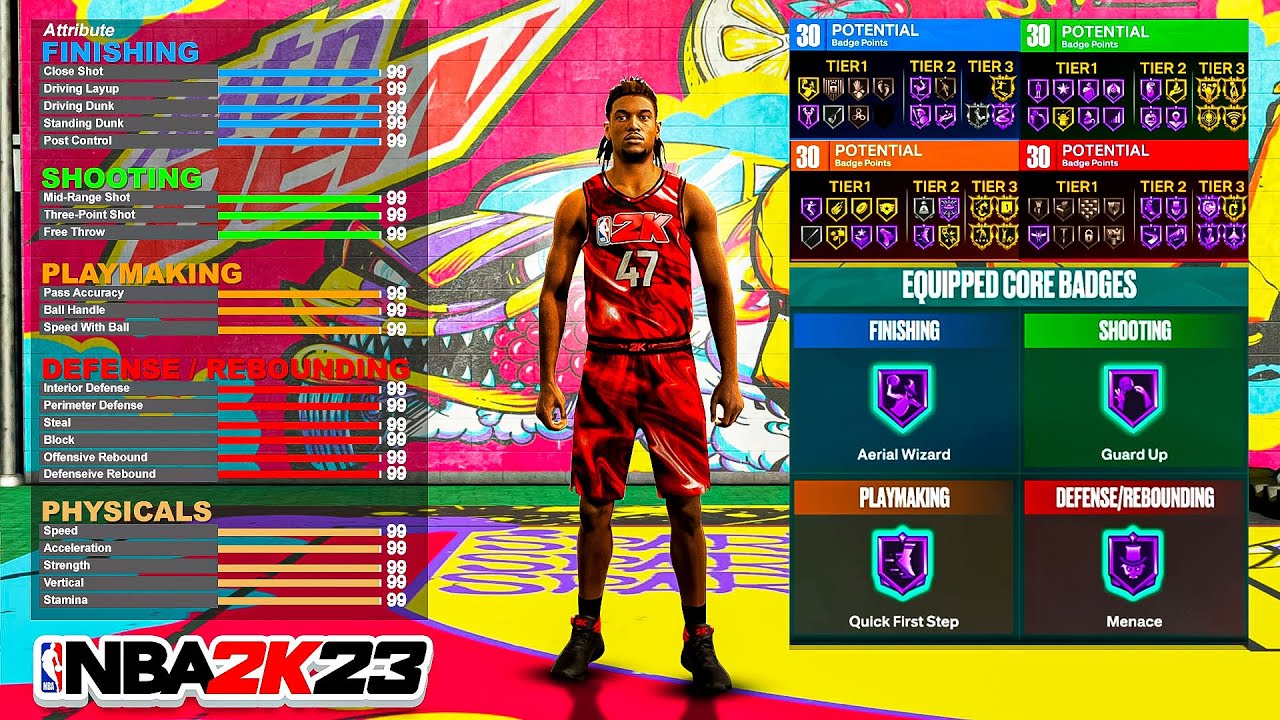 NBA 2K23 MYPLAYER BUILDER... IN DEPTH BADGE BREAKDOWN + GAMEPLAY ...