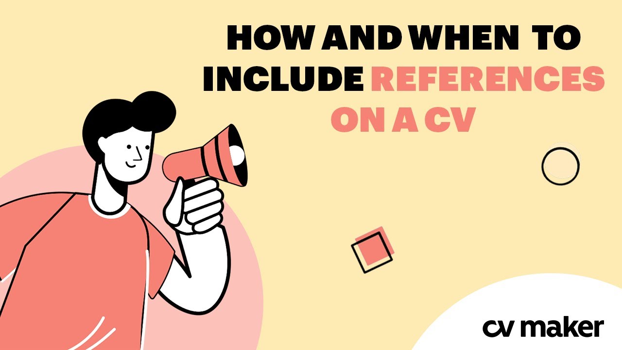 The Value of CV References: How and When to Include Them #CVMaker - YouTube