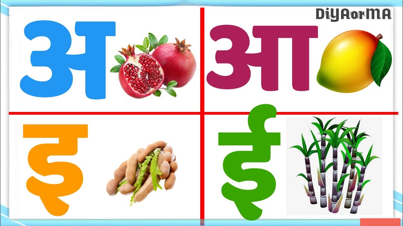 Anaram hindi nursery rhymes | अनाराम वीडियो | A se Anar AA se Aam Hindi ...