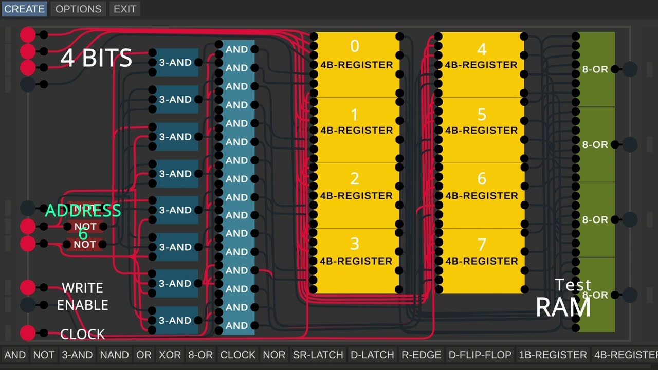 32Bits RAM In Digital Logic Sim digitallogic YouTube 32Bits RAM In Digital Logic Sim digitallogic YouTube
