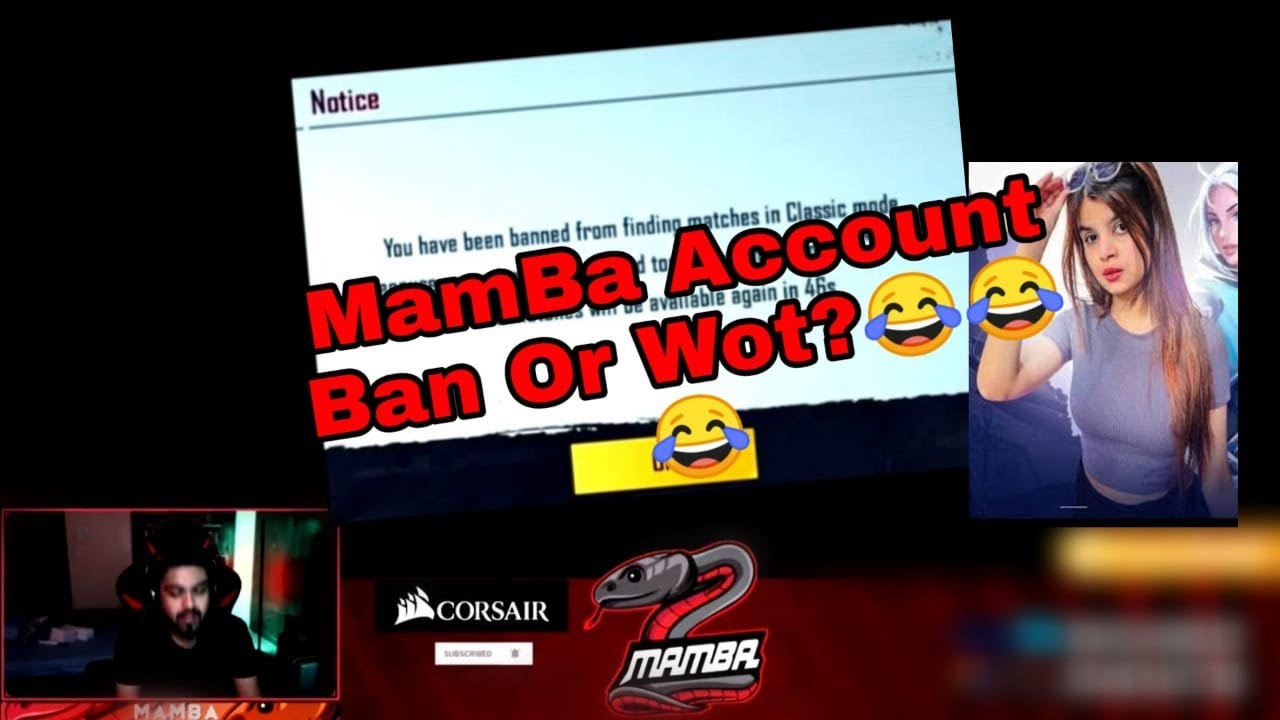 MamBa Account Ban 😧Or What?? MamBa Play BGMI With Krutika♥️ - YouTube