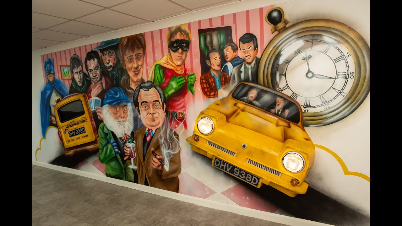 Only Fools And Horses - Hand Painted Mural - YouTube