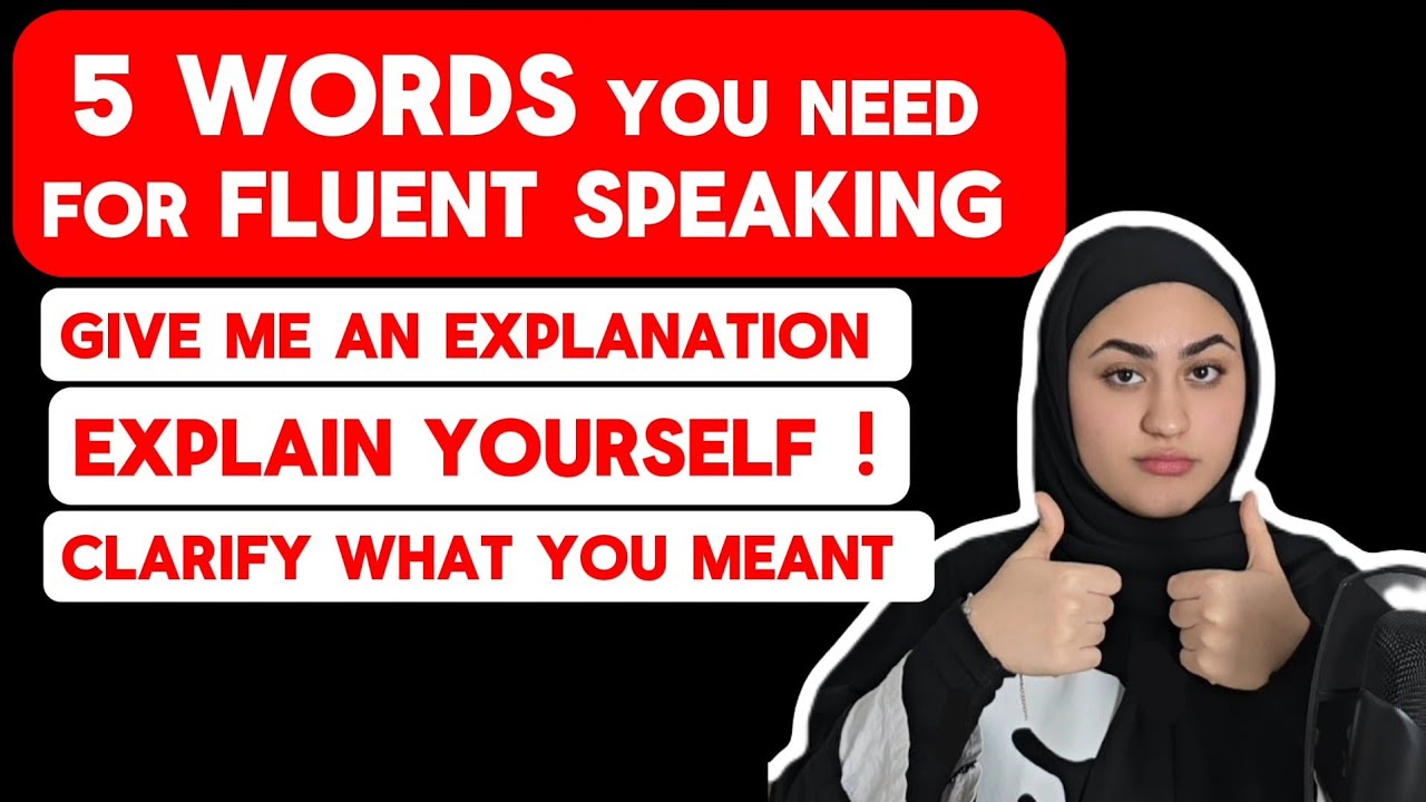 5 Essential Words You MUST Use to Speak English Fluently! - YouTube
