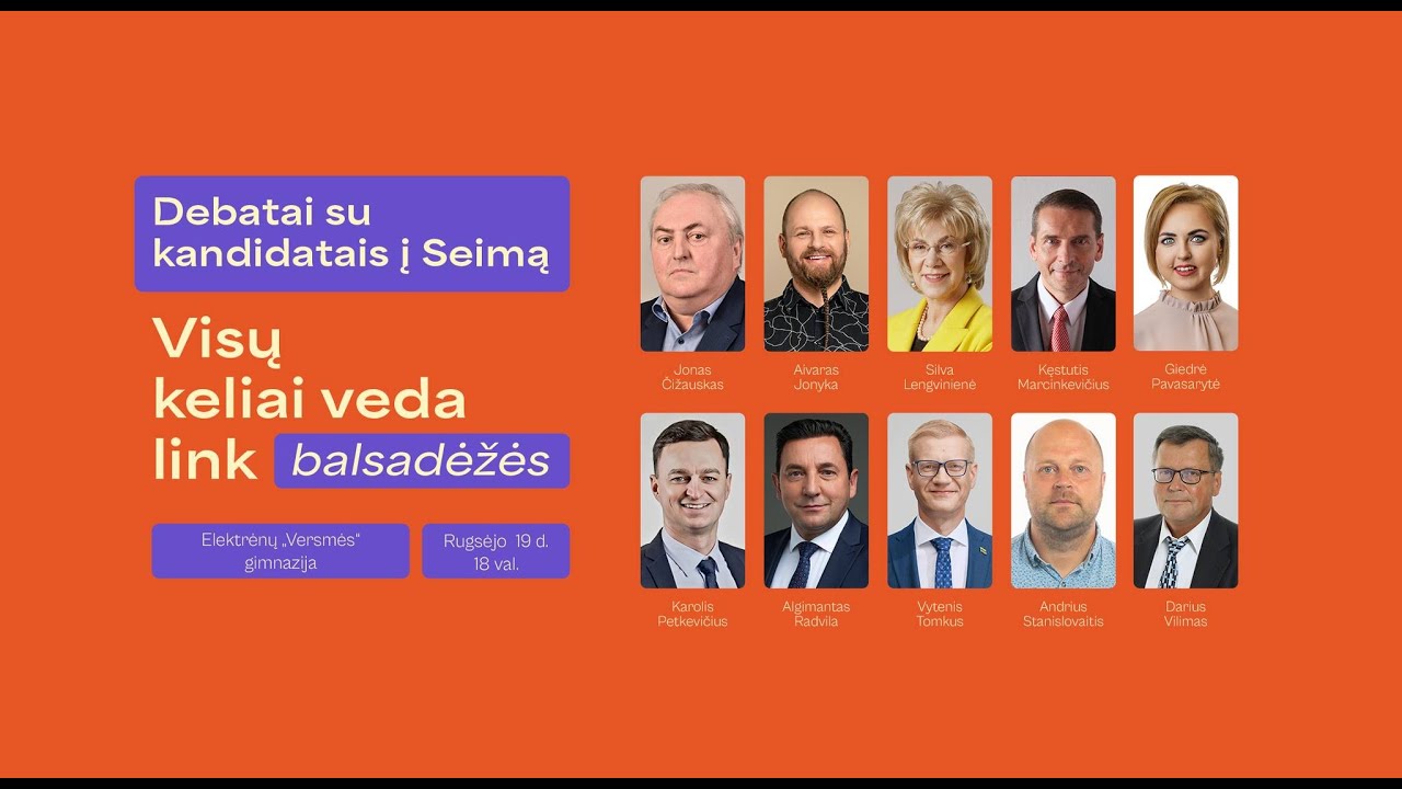 Kandidatų į Seimą debatai Kaišiadorių-Elektrėnų apygardoje - YouTube