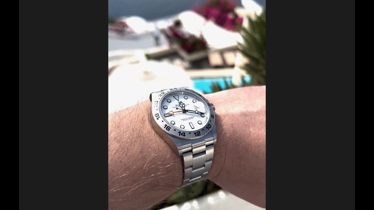 Rolex Explorer 2 226570 polar dial in Santorini , Greece - YouTube