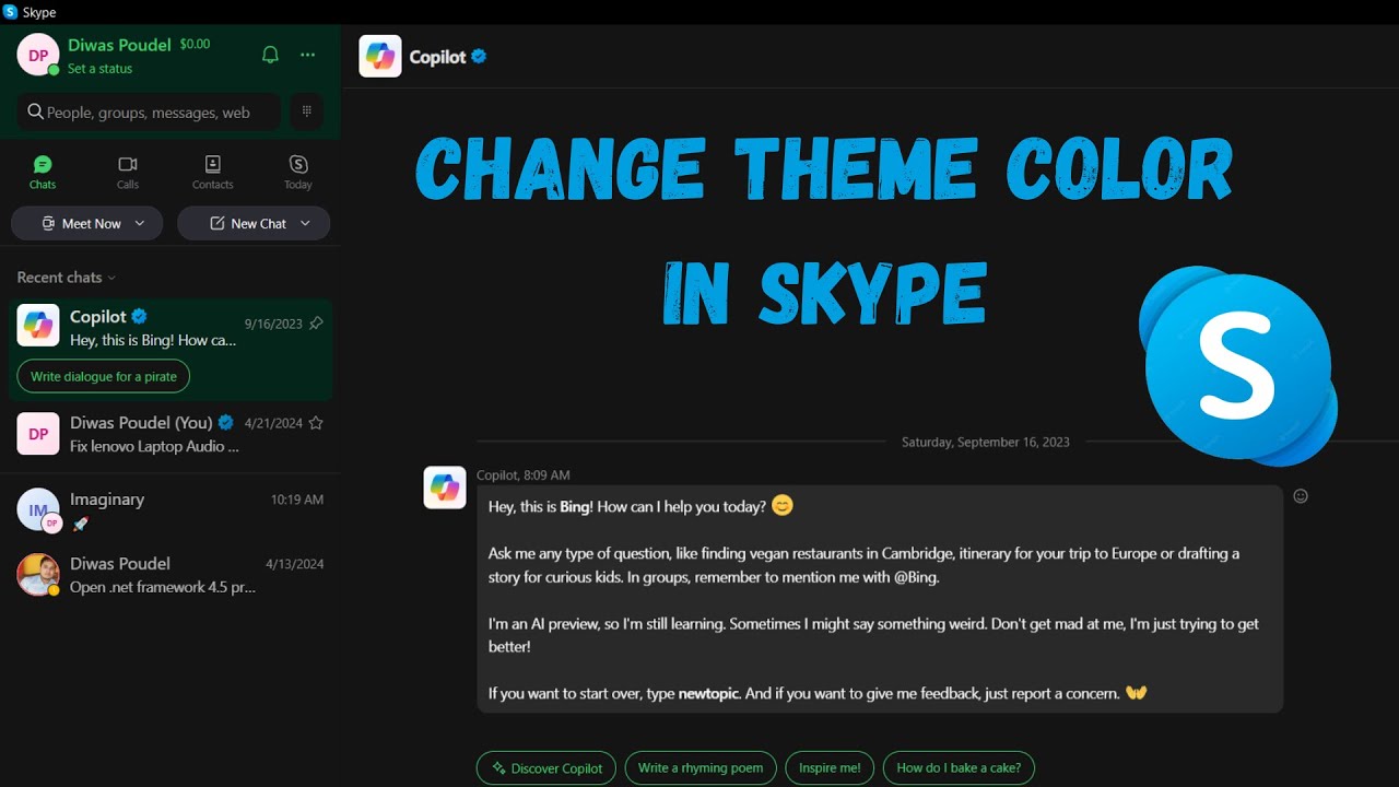 How to Change Your Skype Theme (It's So Easy!) - YouTube