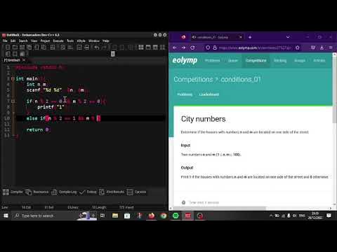 "City numbers" in C programming language. #Eolymp problem 6278. - YouTube