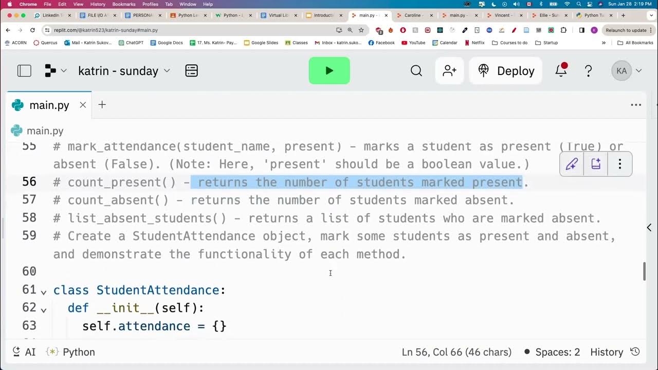 Python Level 2- Ms. Katrin - YouTube