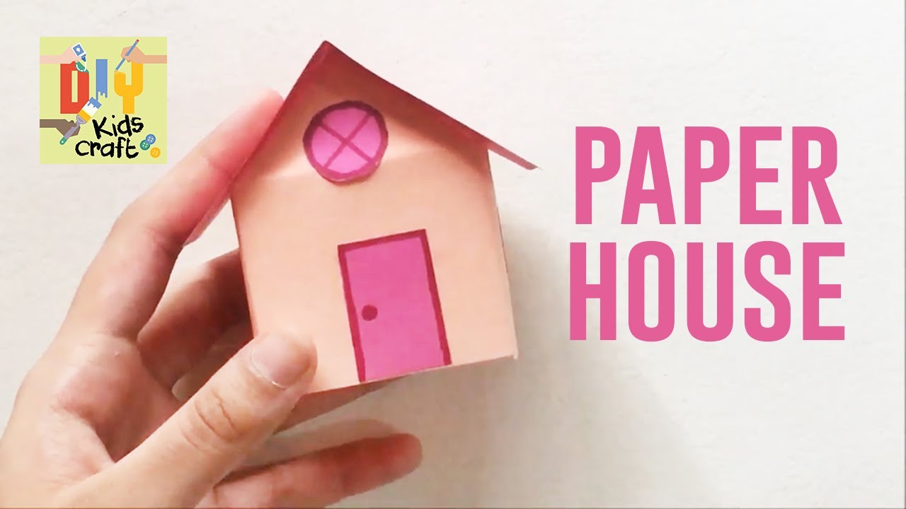 How To Make A Beautiful Paper Playhouse For Kids | Cool Easy Paper ...
