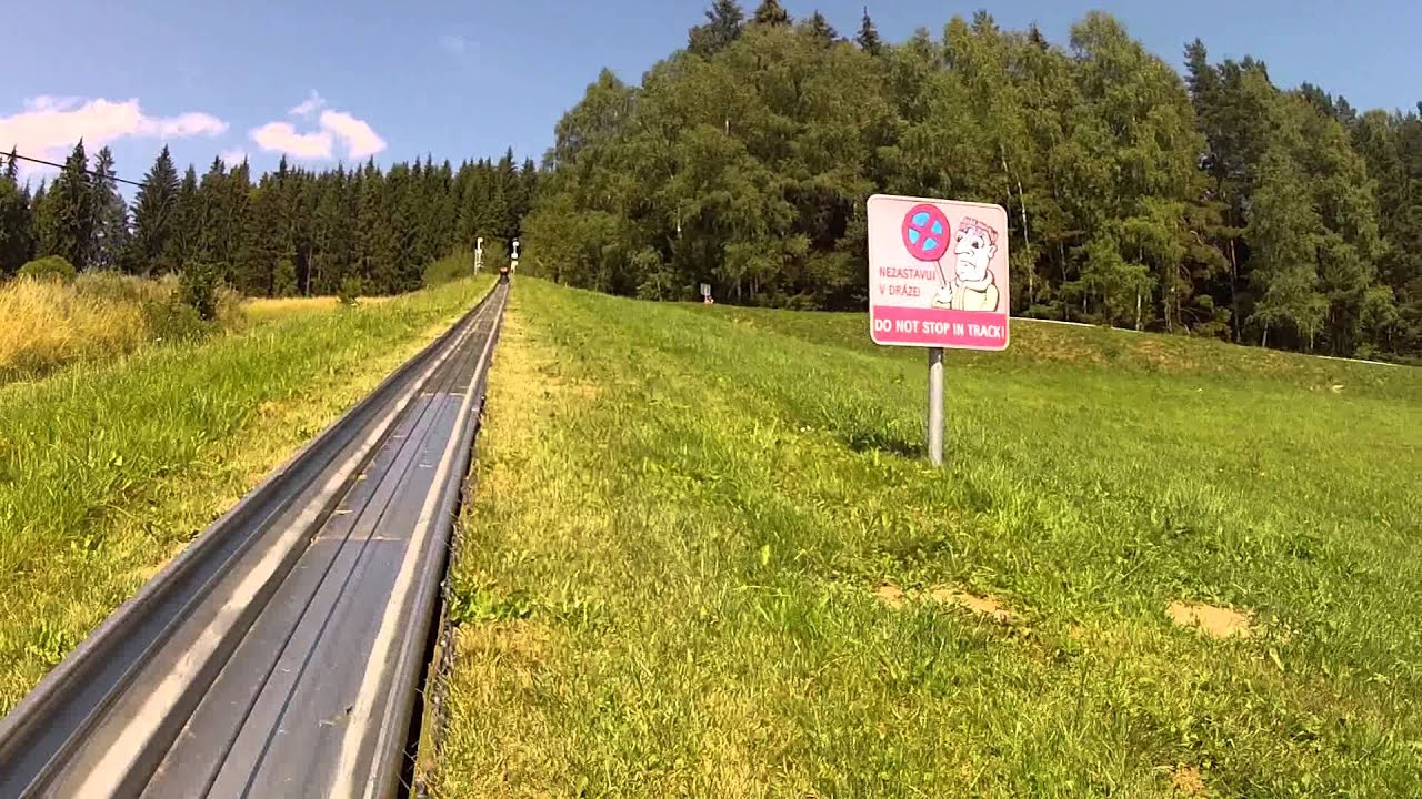 Lipno Bob Slide Ride Czech Republic - YouTube