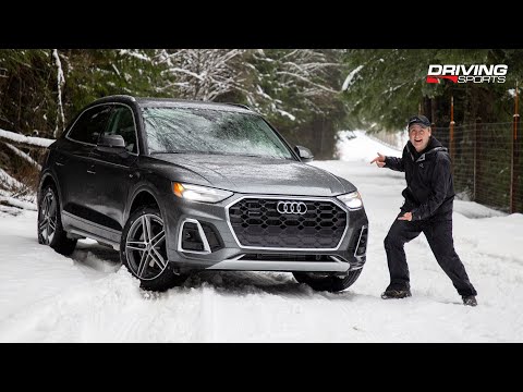 Обзор Audi Q5 55 e Quattro 2021 года + бездорожье и снег