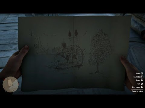 SKETCHED MAP TREASURE LOCATION - Red Dead Redemption 2 Treasure Hunt ...