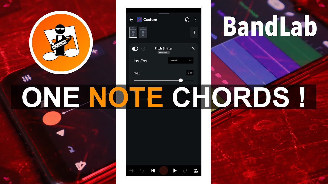 Play 1 note chords or harmonies in Bandlab ! - YouTube