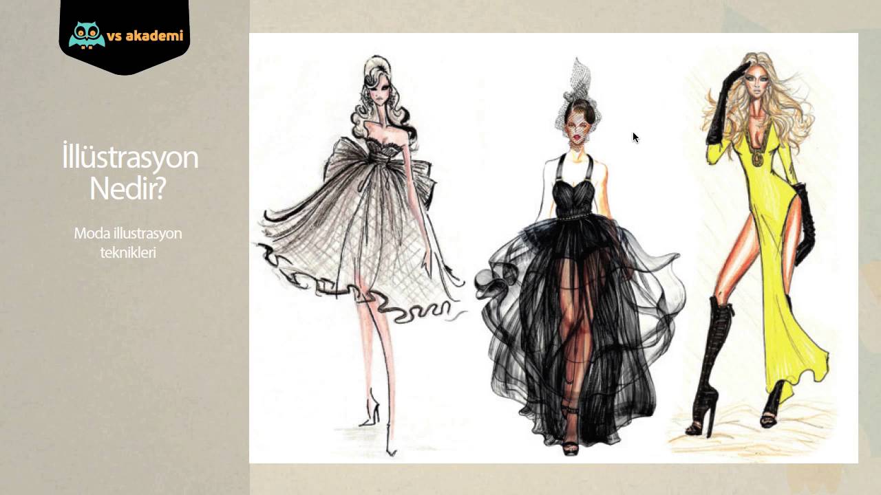 Moda çizimleri Nasıl Yapılır Video