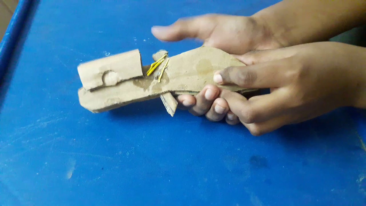 Easy handmade gun - YouTube