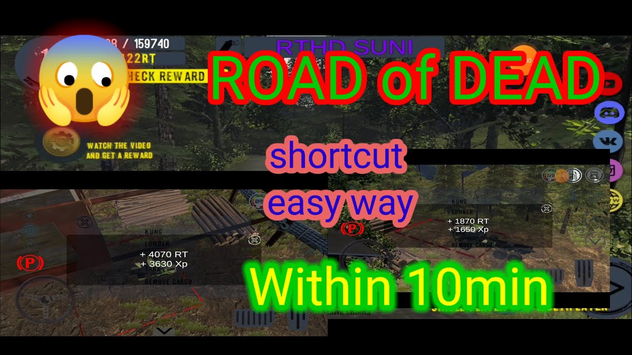 Road of dead map shortcut easyway within 10 min off-road games ...