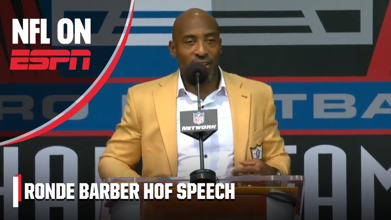 Ronde & Tiki Barber share a moment at Hall of Fame induction | NFL on ...