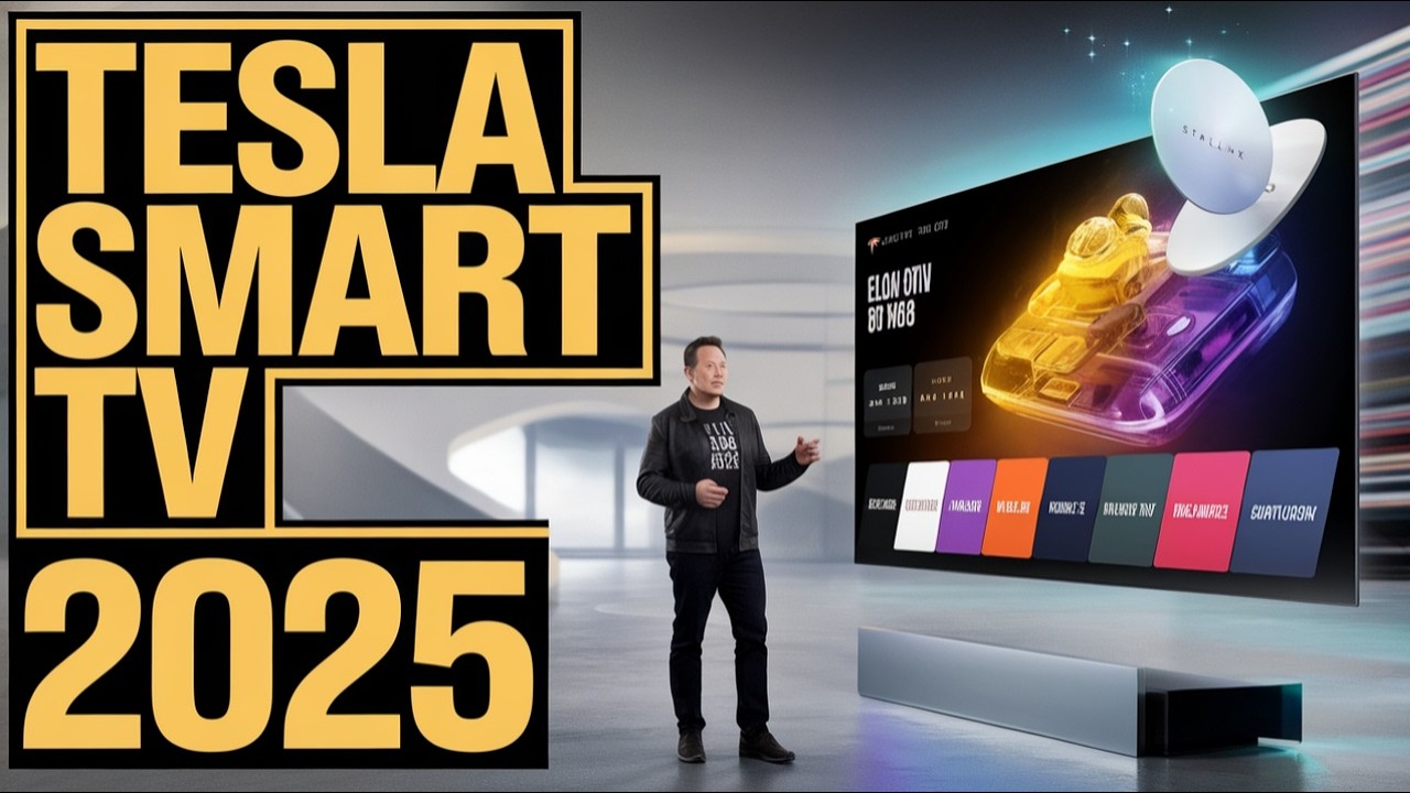 🔥 Elon Musk Just Revolutionized the Smart TV Industry! Tesla Smart TV ...