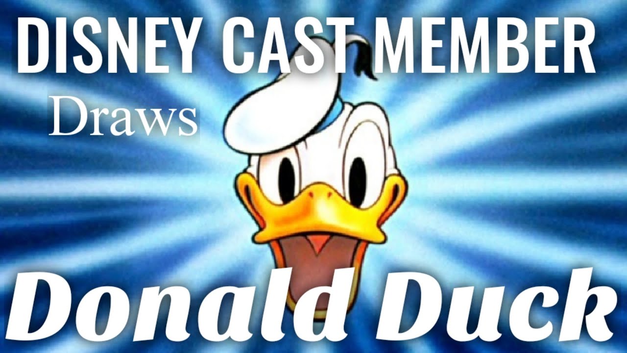 DISNEY CAST MEMBER DRAWS DONALD DUCK! - YouTube