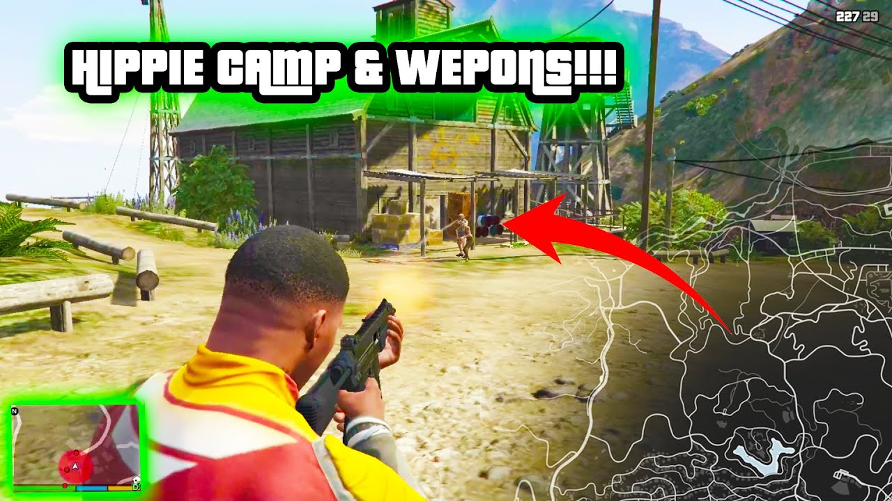 GTA V | Hippie Camp & Weapons! | #franklin_flix #gta5 - YouTube