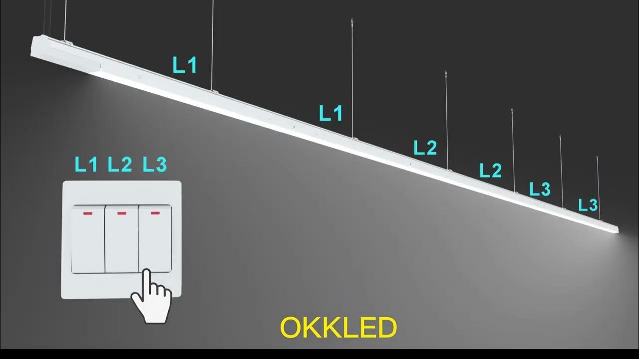 LED Linear Trunking Lighting System: Quick and easy installation - YouTube