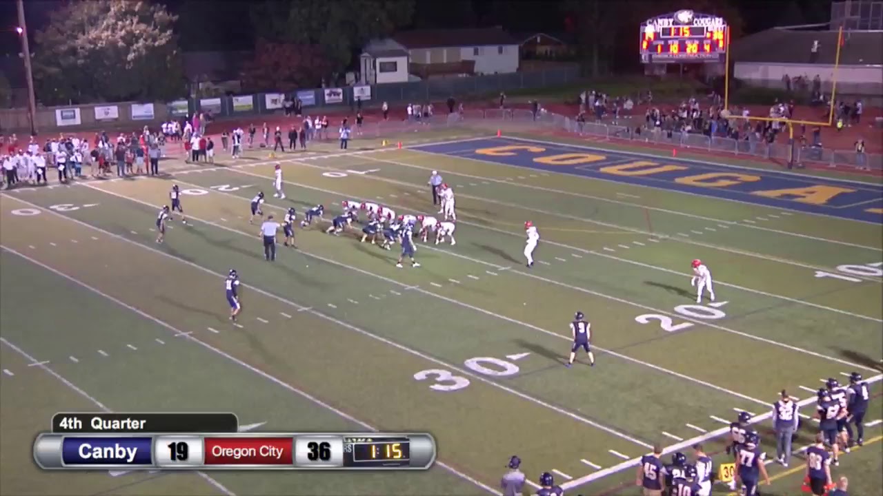 Canby Varsity Football vs. Oregon City - YouTube