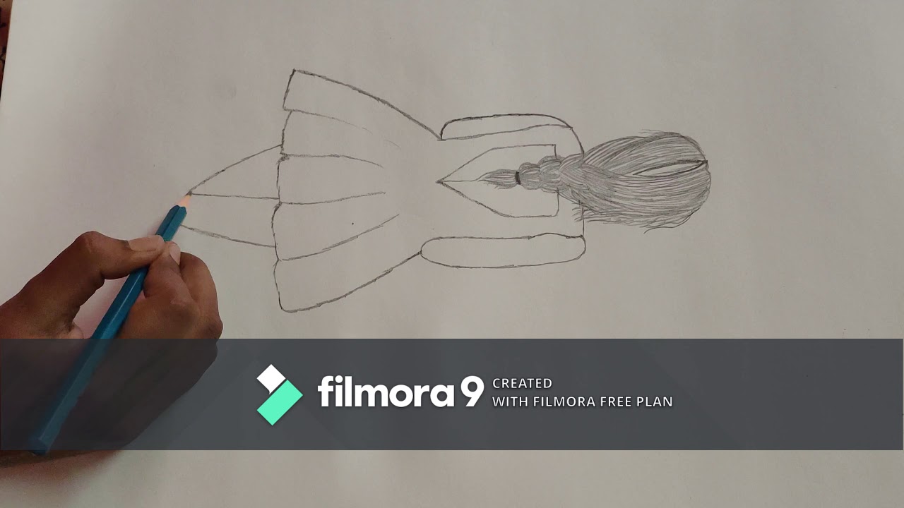 HOW TO DRAW BACK FACING GIRL FOR BEGINNERS USING PENCIL STEP BY STEP ...