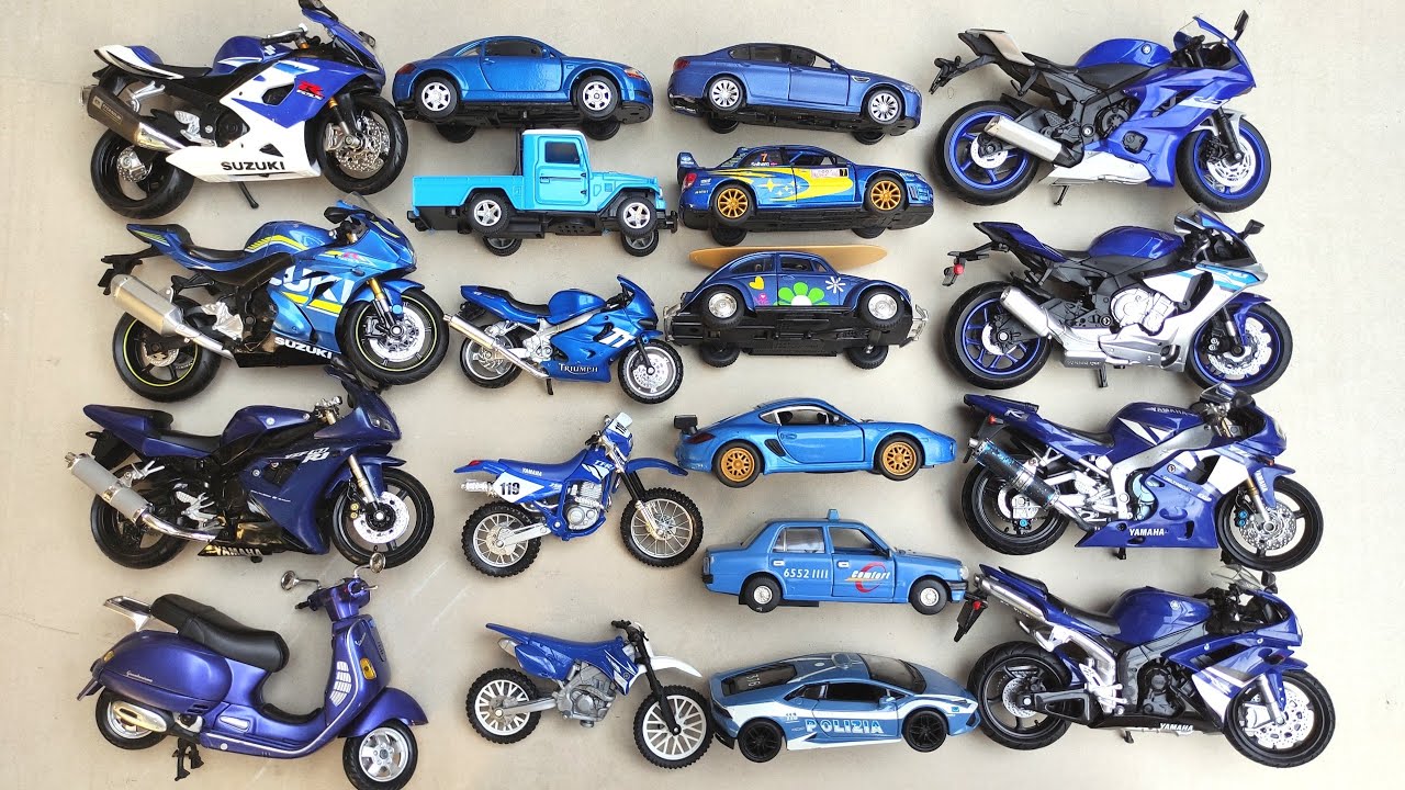 Various Diecast Metal Scale Model Motorcycle 1/12 Scale and Cars 1/32 ...