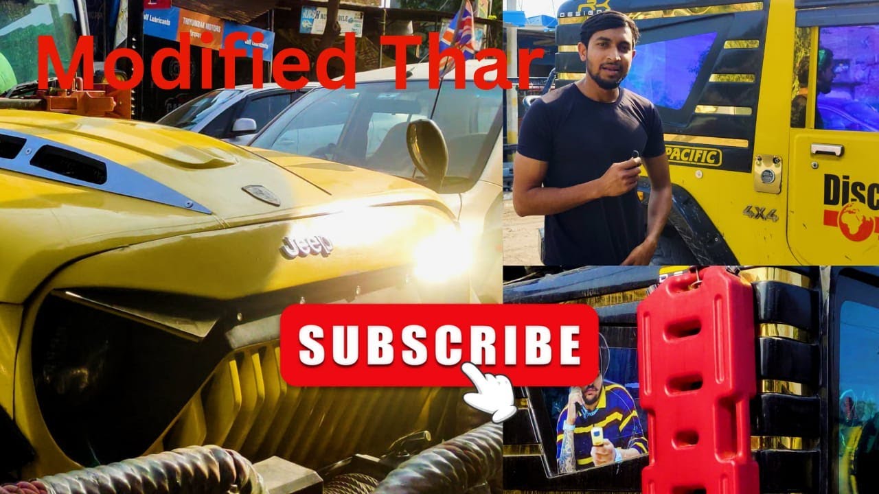 Modified Thar // Jeep Wrangler Rubicon Angry eyes #mahindrathar # ...