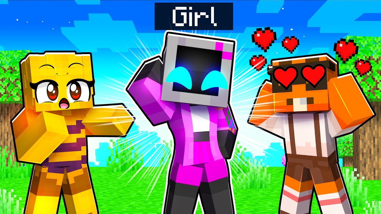 TeeVee Becomes a GIRL in Minecraft! - YouTube