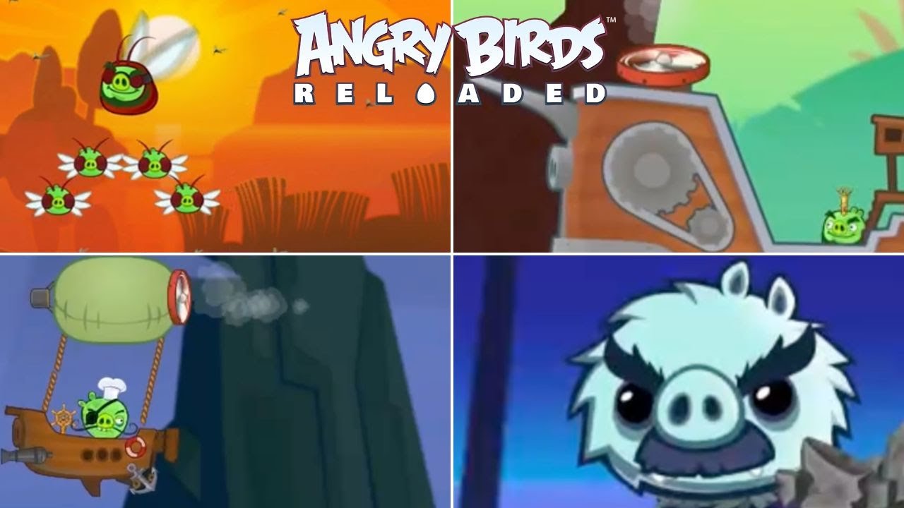 Angry Birds Reloaded Secret Area Boss Battles (V3.21) - YouTube