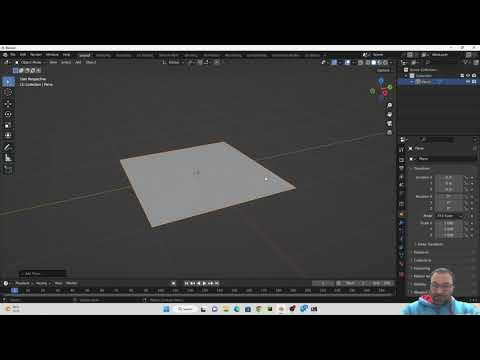 Adding a plane in blender, using python (bpy) - YouTube