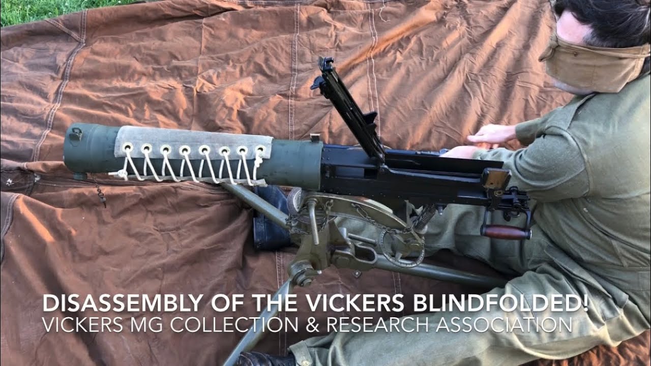 Disassembly of the Vickers machine gun blindfolded! - YouTube