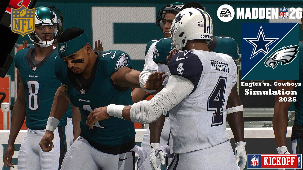 Eagles vs. Kenny Clark Dallas Cowboys WEEK 1 Simulation 53-MAN ROSTER ...