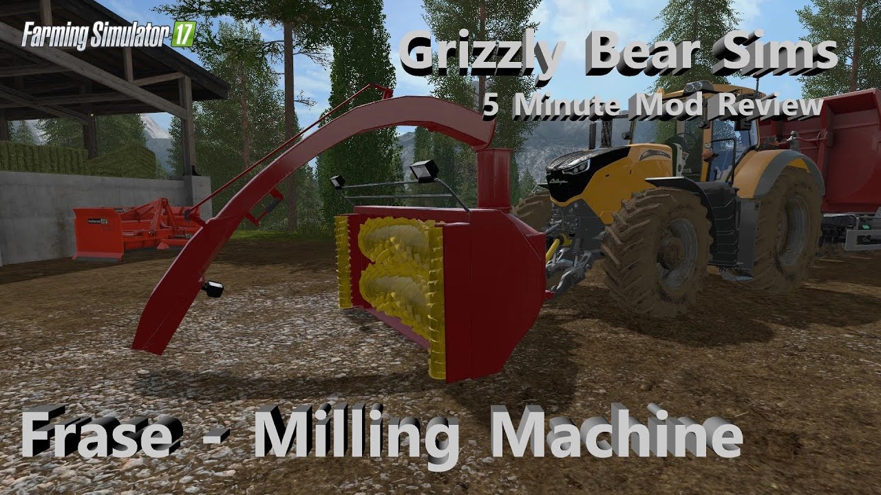 Farming Simulator 17 - Mod Review - Frase Milling Machine - YouTube