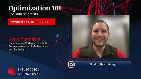 Gurobi Free Training: Optimization 101 for Data Scientists - YouTube