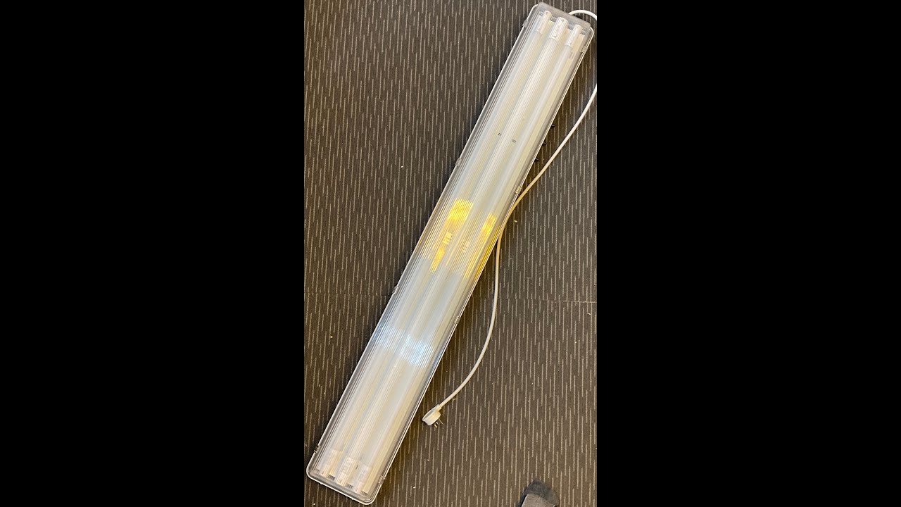 Davis triple 18W LED weatherproof batten - YouTube